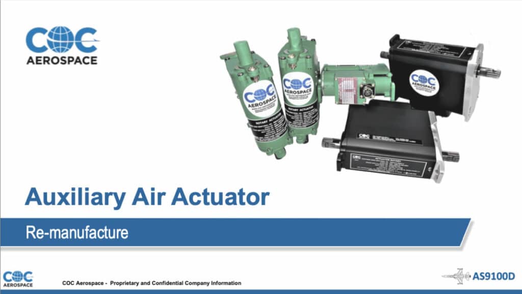 Auxiliary Air Actuator - COC Aerospace Inc.
